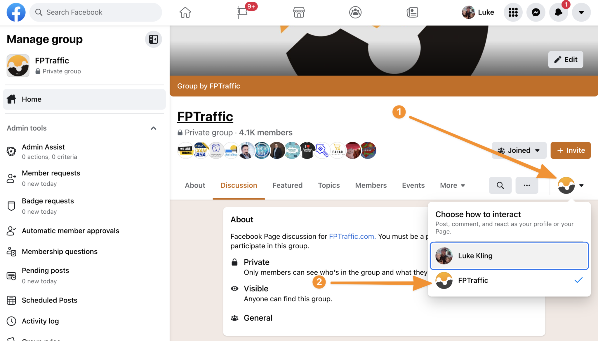 How to Invite Page Fans to Your Facebook Group - FPTraffic
